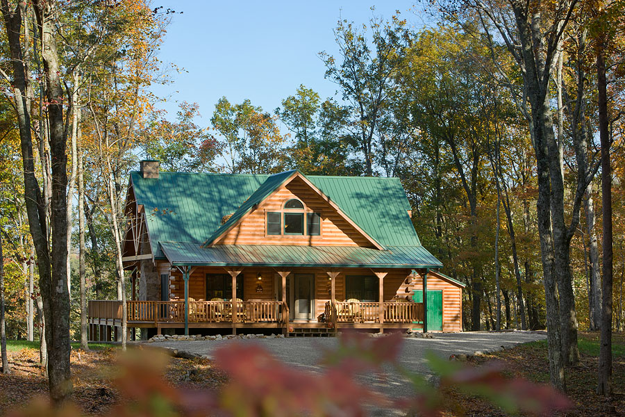 Eagledale Log Cabin Home by Honest Abe Log Homes, Inc.